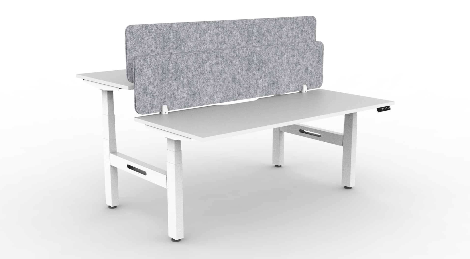 BOOST Plus + Electric Height Adjustable Back to Back Workstation with