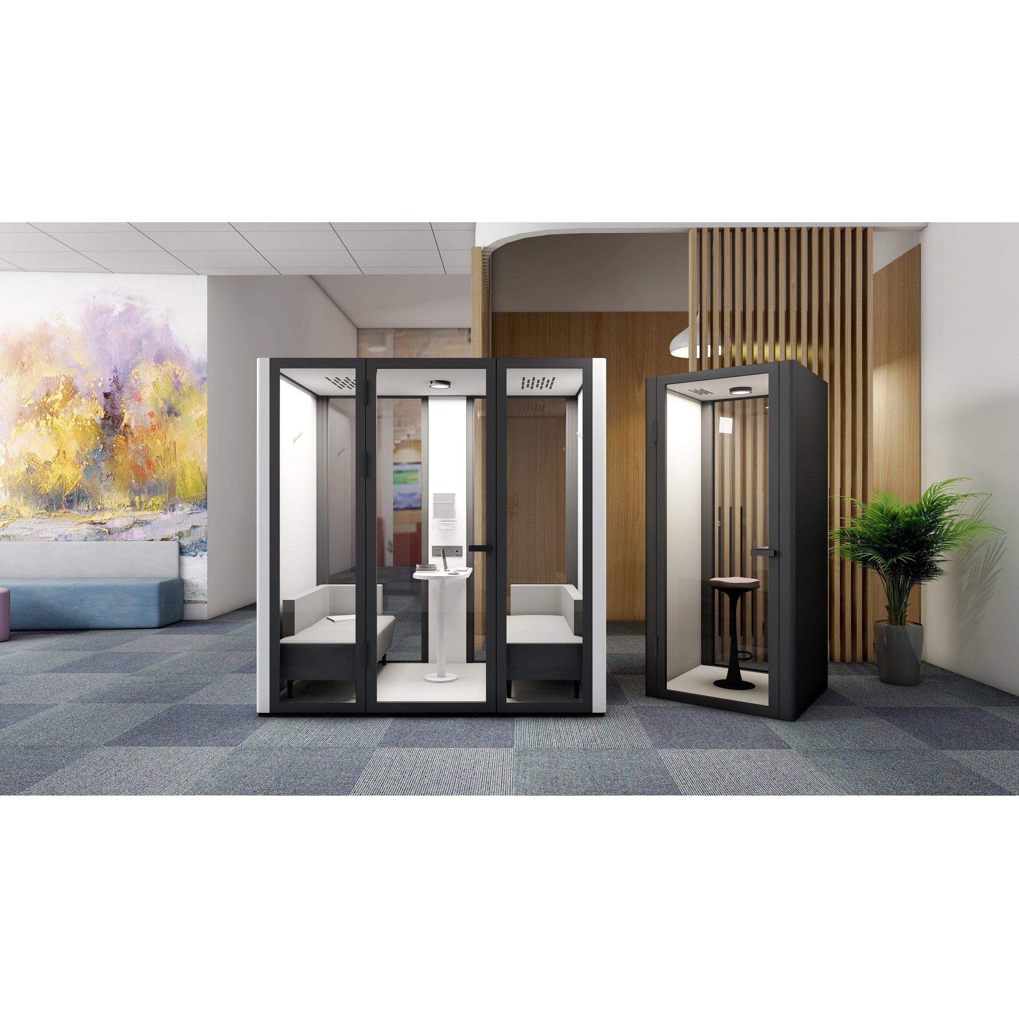 Phone Booth - B.Quiet™️ 2-4 Person Acoustic Meeting Pod - Express