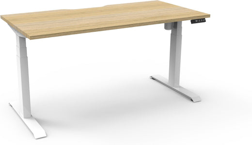 Sit Stand Electric Standing Desk, Dual Motors, Workstation Boost+ Plus
