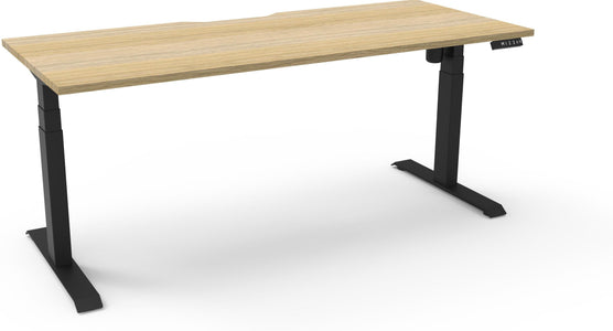 Sit Stand Electric Standing Desk, Dual Motors, Workstation Boost+ Plus