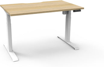 Sit Stand Electric Standing Desk, Dual Motors, Workstation Boost+ Plus
