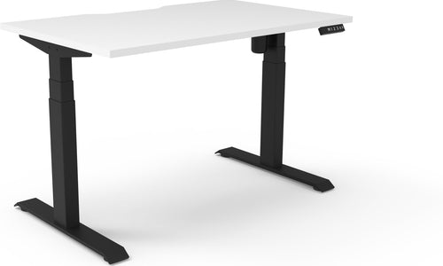 Sit Stand Electric Standing Desk, Dual Motors, Workstation Boost+ Plus
