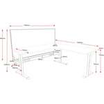 Boost Static Corner Workstation (Non -Adjustable)