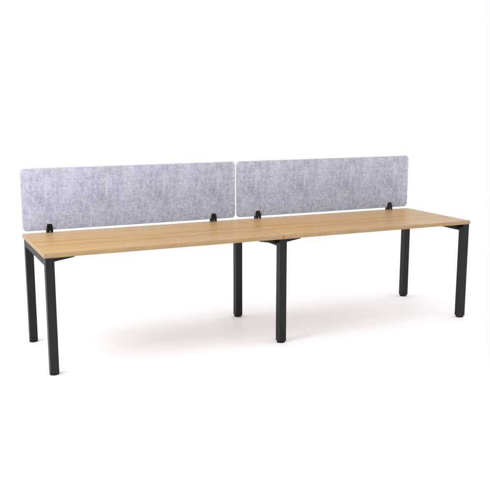 California Office Workstations (Straight Legs) 2-User Single-Sided Desk ...