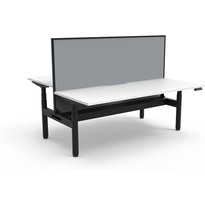 Round Legs Standing Desk Sit Stand Electric Desk Workstation Back to Back