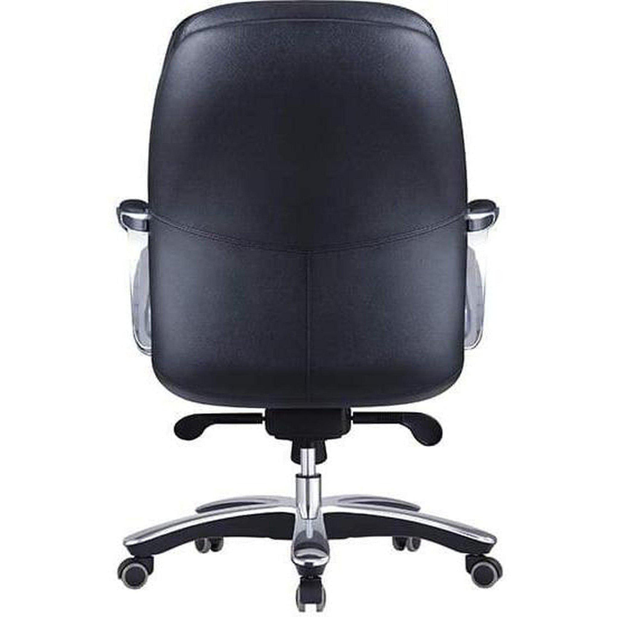 Boardroom Meeting Chair, Black Leather, Magnum Range, Style Ergonomics