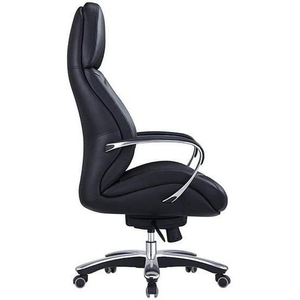 Boardroom Meeting Chair, Black Leather, Magnum Range, Style Ergonomics