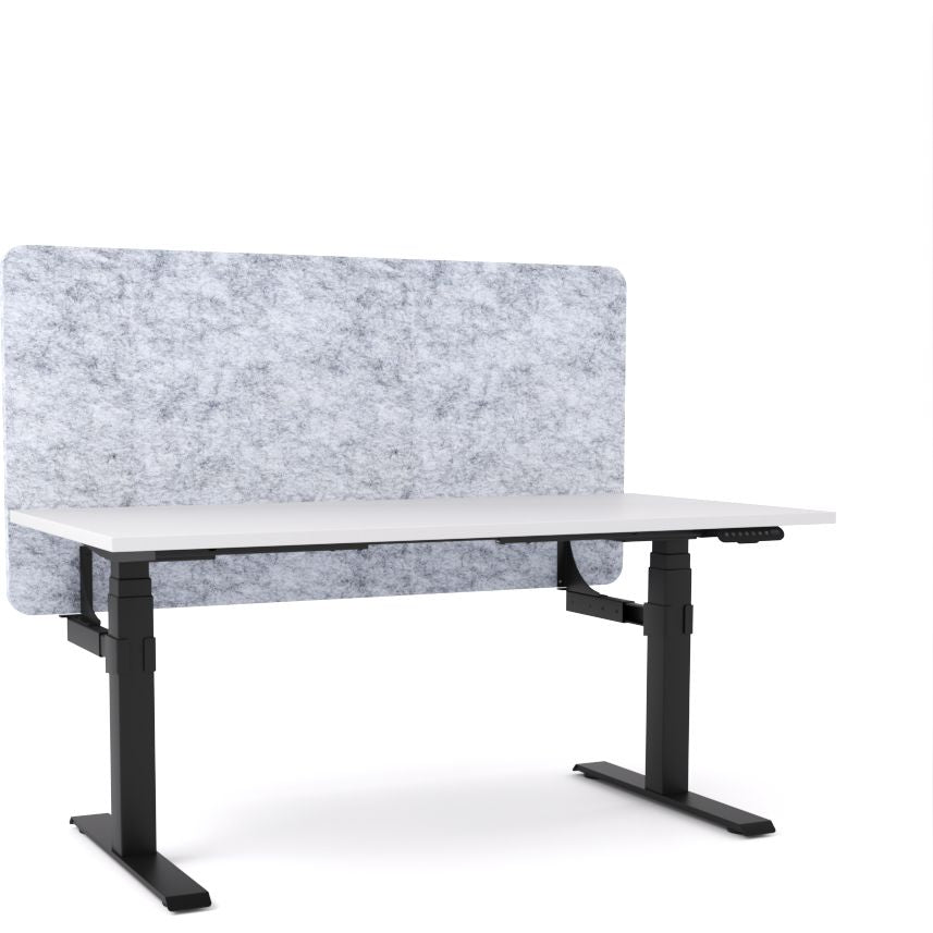 Dynamo Plus - Electric Height Adjustable Single Workstation With Scree