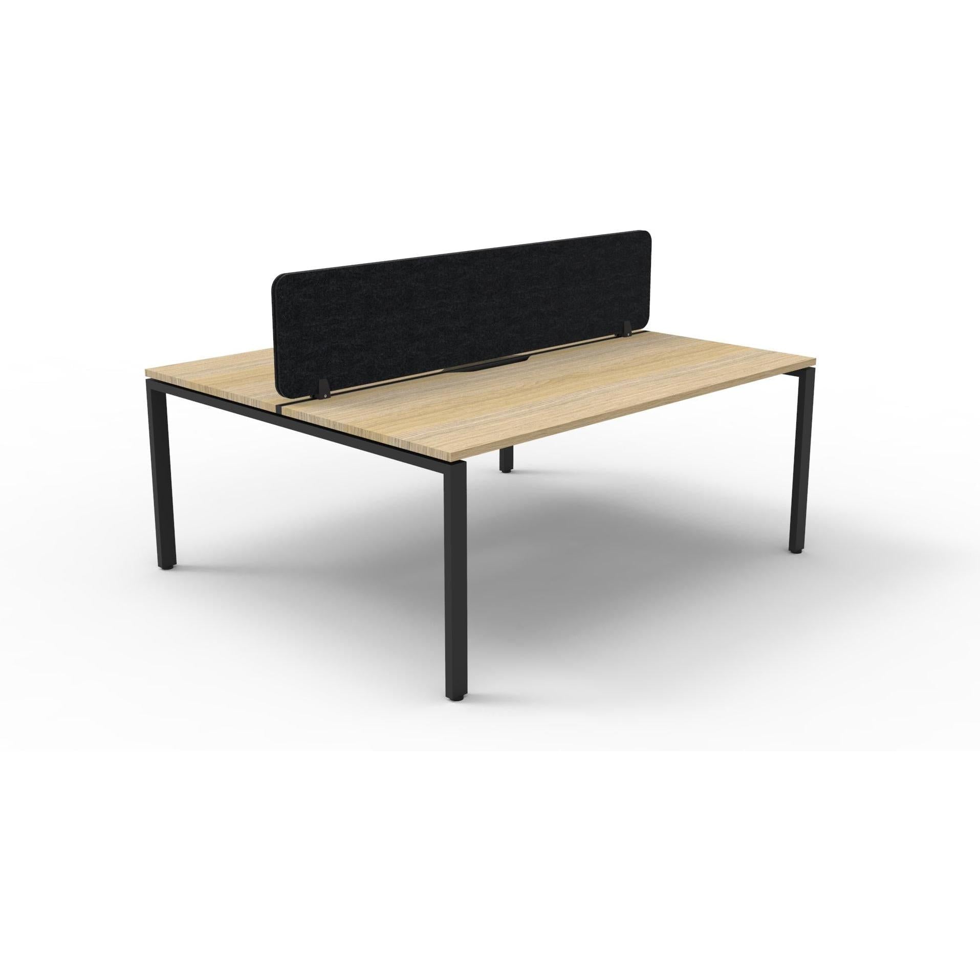 Infinity Back to Back Profile Leg Workstation - 2 Persons With Eco Pan