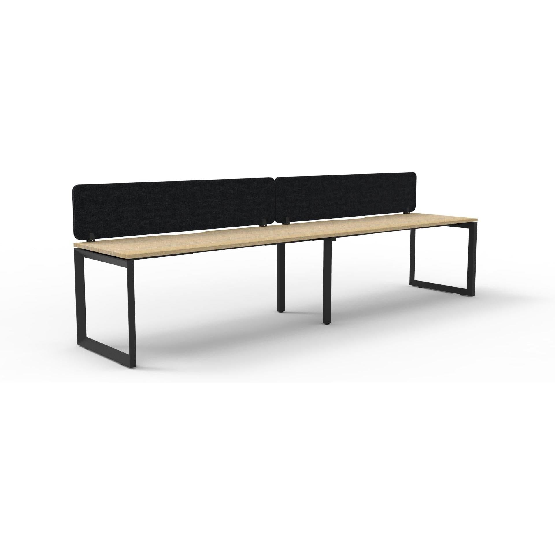 Infinity Single Sided Loop Leg Workstation - 2 Persons With Eco Panel