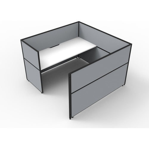 SHUSH30 Cubicle Workstation - 1 Person - White | Office Desks | Elite ...