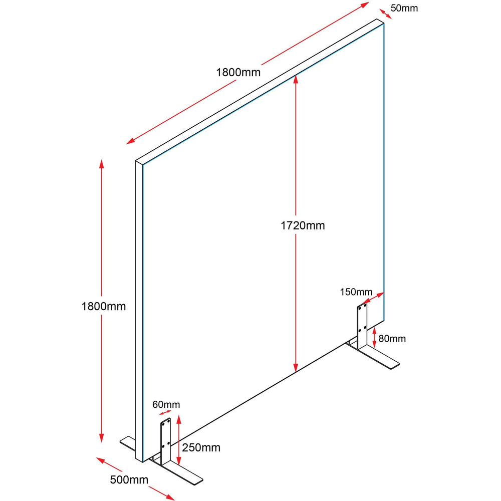 Free Standing Acoustic Screens Portable Room Divider Partitions ...
