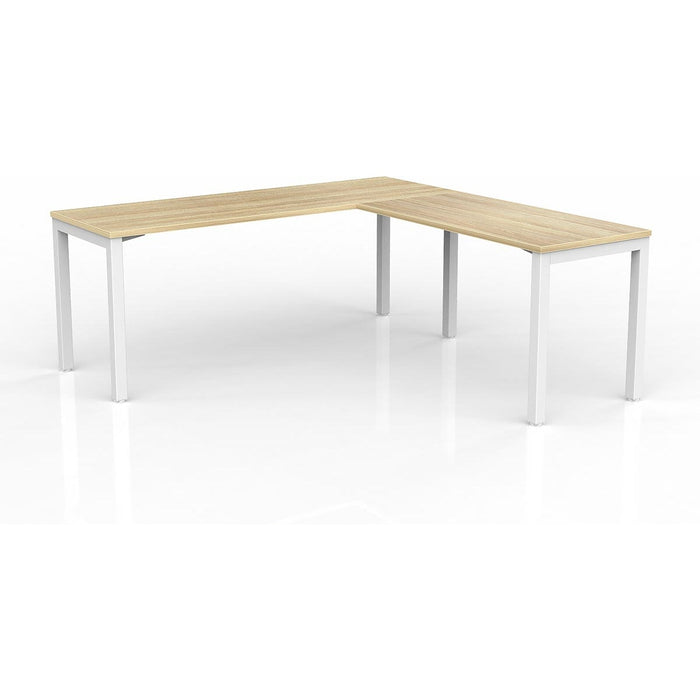 Axis Desk with Return - New Oak Worktop