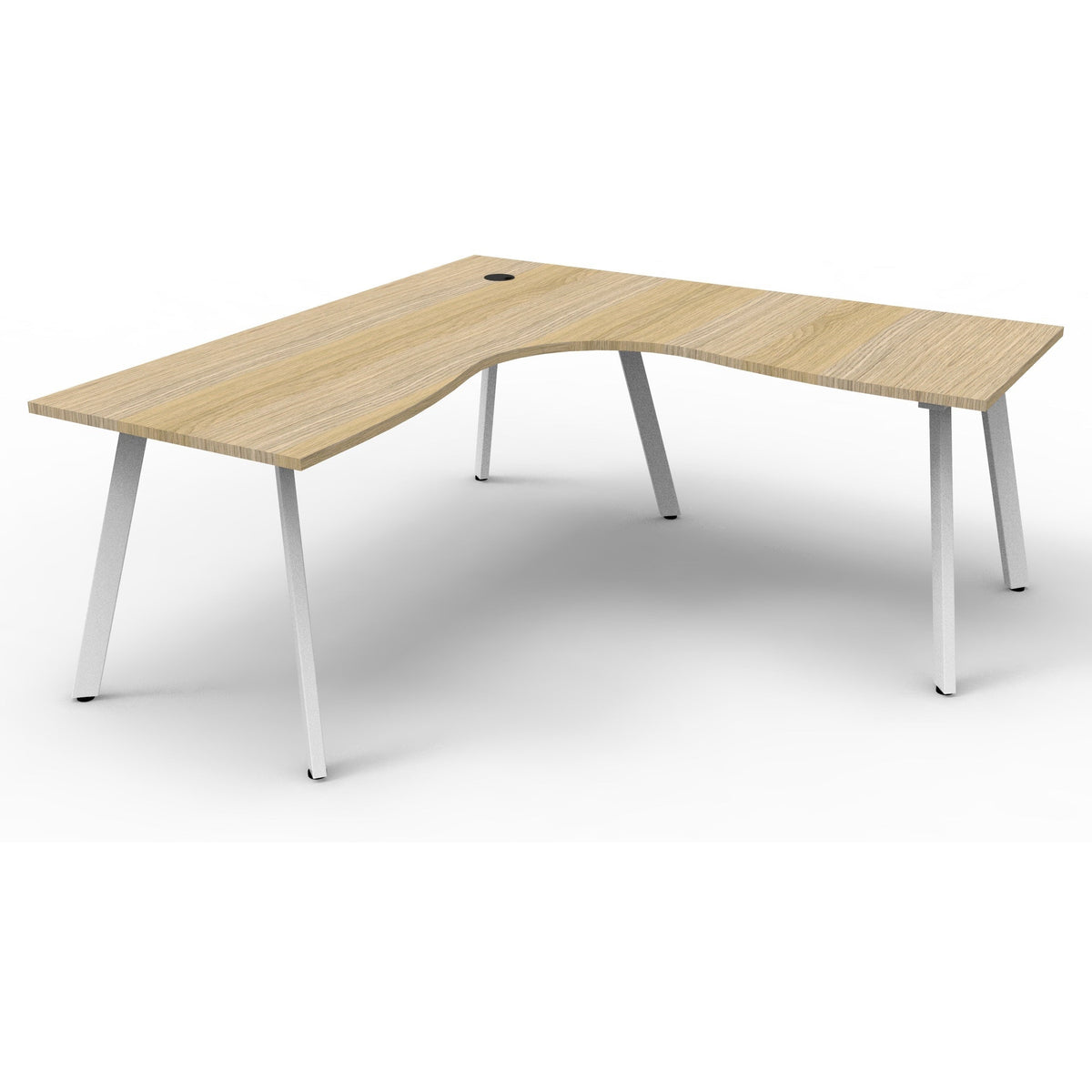 Eternity Corner Workstation - Oak