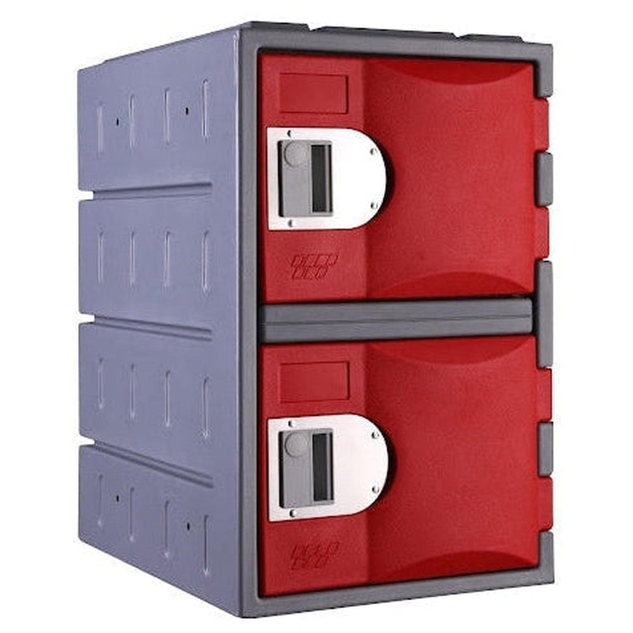 Steelco Heavy Duty Plastic Lockers 2 Tiers Third Height