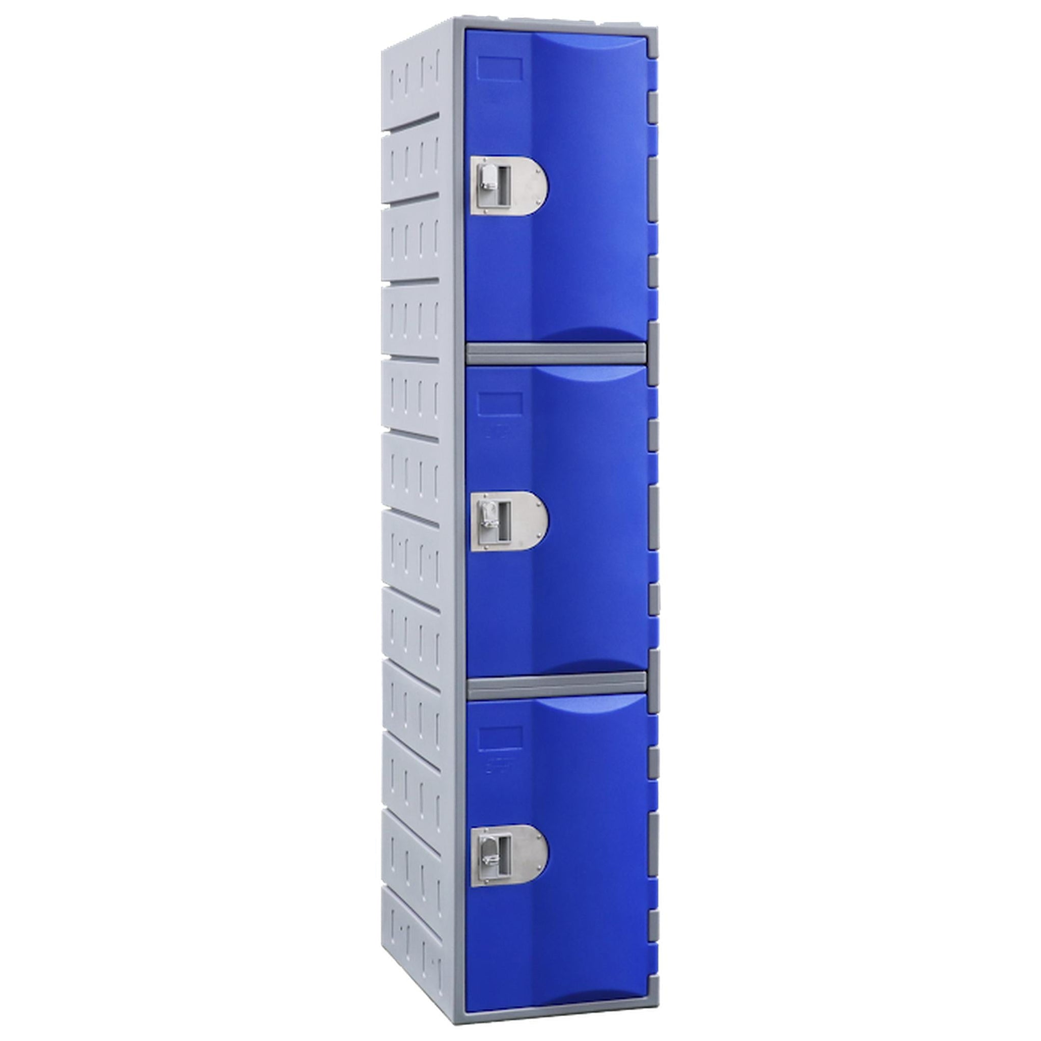 Steelco Heavy Duty Plastic Lockers 3 Tiers Full Height