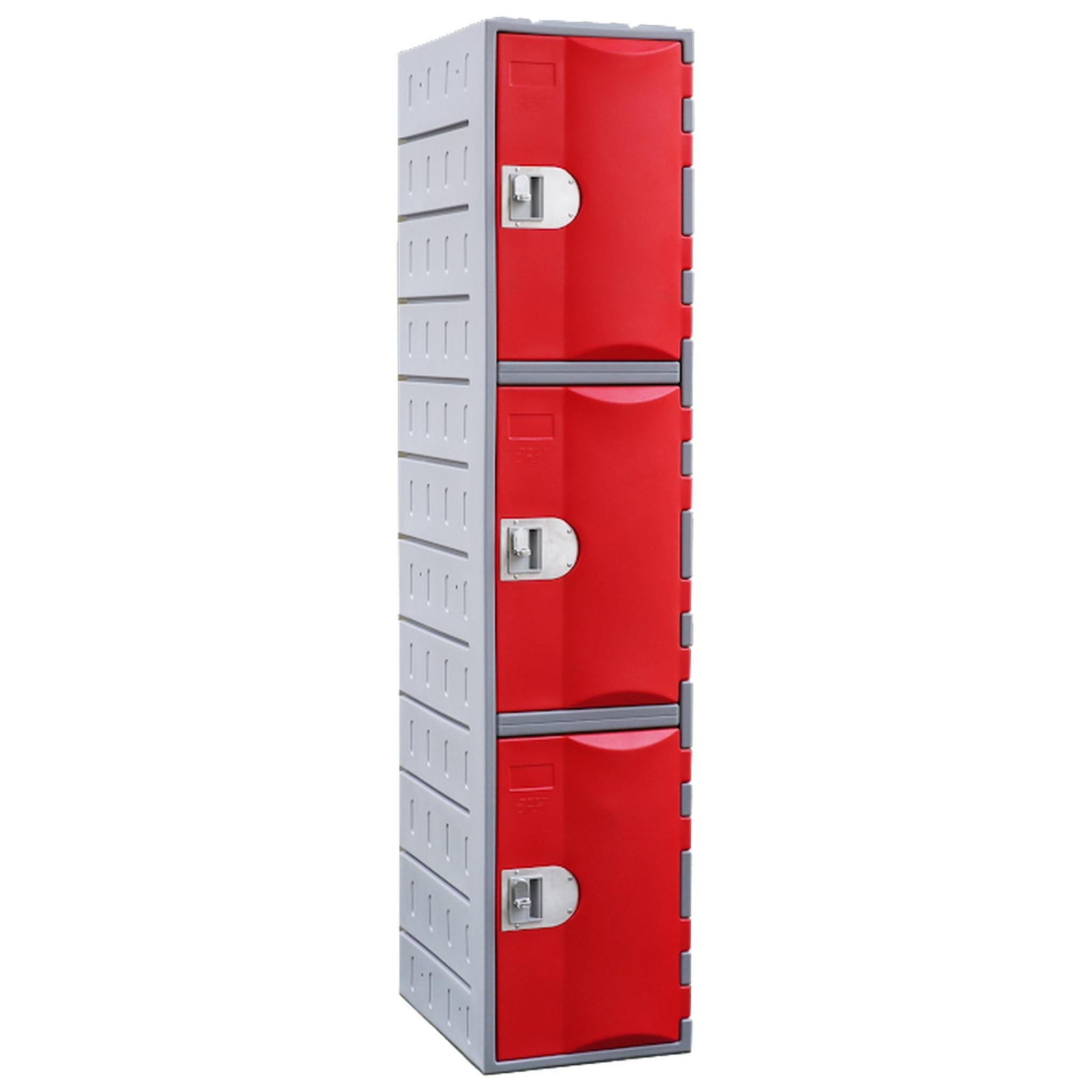Steelco Heavy Duty Plastic Lockers 3 Tiers Full Height