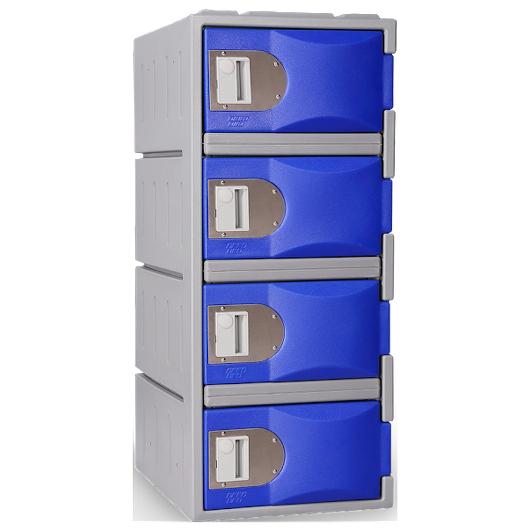 Steelco Heavy Duty Plastic Lockers 4 Tiers Half Height