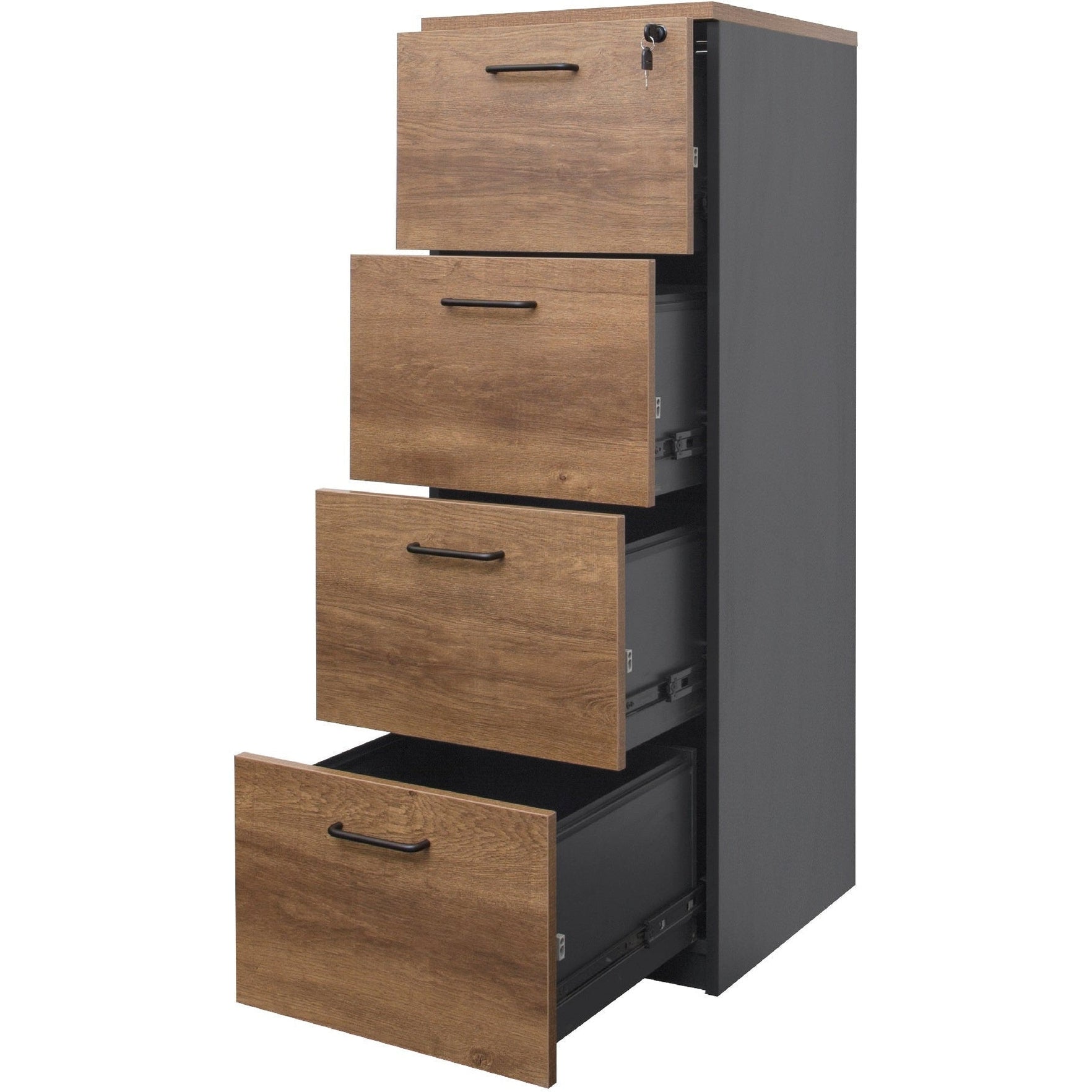 Regal Walnut Premier 4 Drawer Filing Cabinet | OM Premier Range | Elite ...