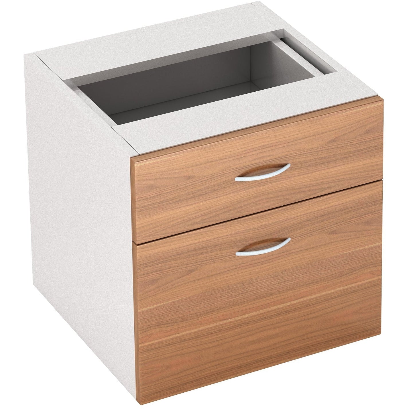 Virginia Walnut Premier Straight Office Desk | OM Premier Range | Elite ...