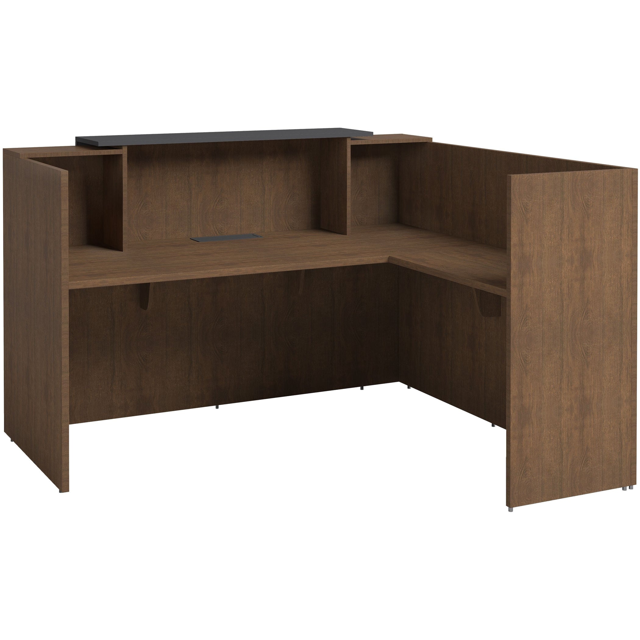 Regal Walnut Premier Sorrento Reception Counter | OM Premier Range ...