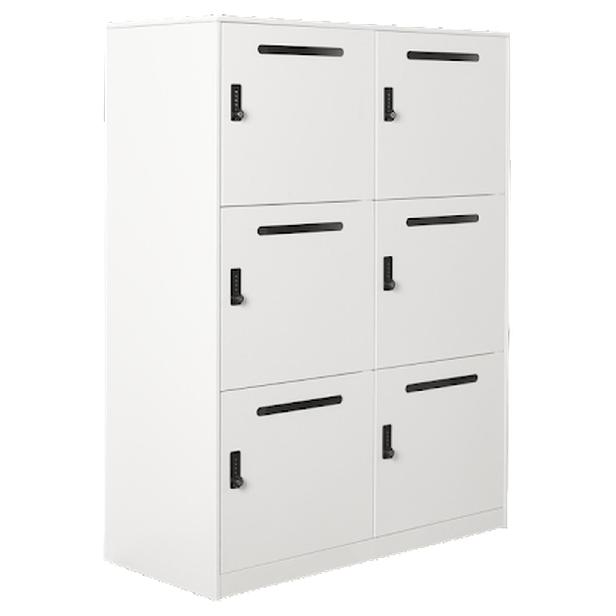 Steelco Slim Edge 6 Door Mail Slot Steel Locker with Combo Lock