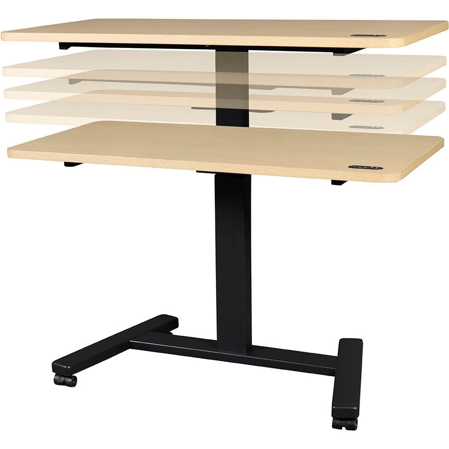 Electric Cordless , Sit to Stand Desk, Rechargeable Battery Mobile ...