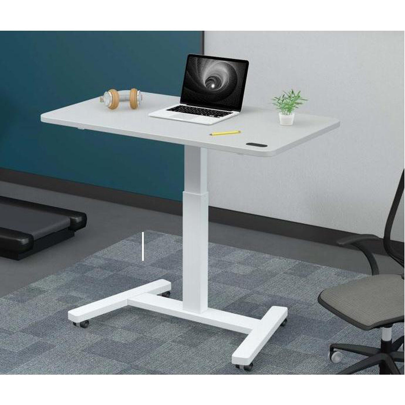 Electric Cordless , Sit to Stand Desk, Rechargeable Battery Mobile ...