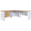 Corner Desks | Logan Corner Workstation - Oak/White | Elite Office ...
