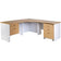 Corner Desks | Logan Corner Workstation - Oak/White | Elite Office ...