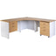 Corner Desks | Logan Corner Workstation - Oak/White | Elite Office ...